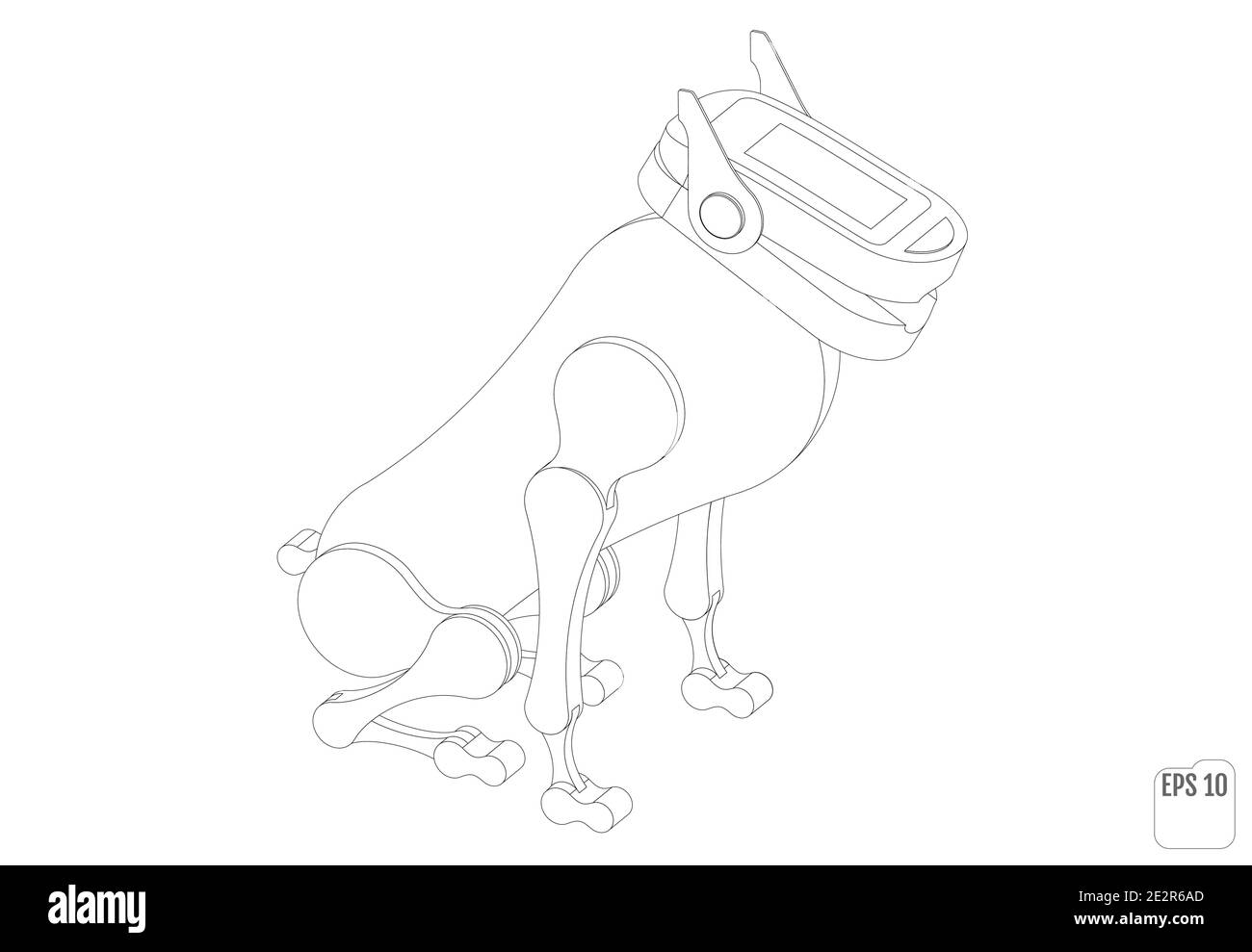 3d futuristic friend robot pet Stock Vector Images - Alamy