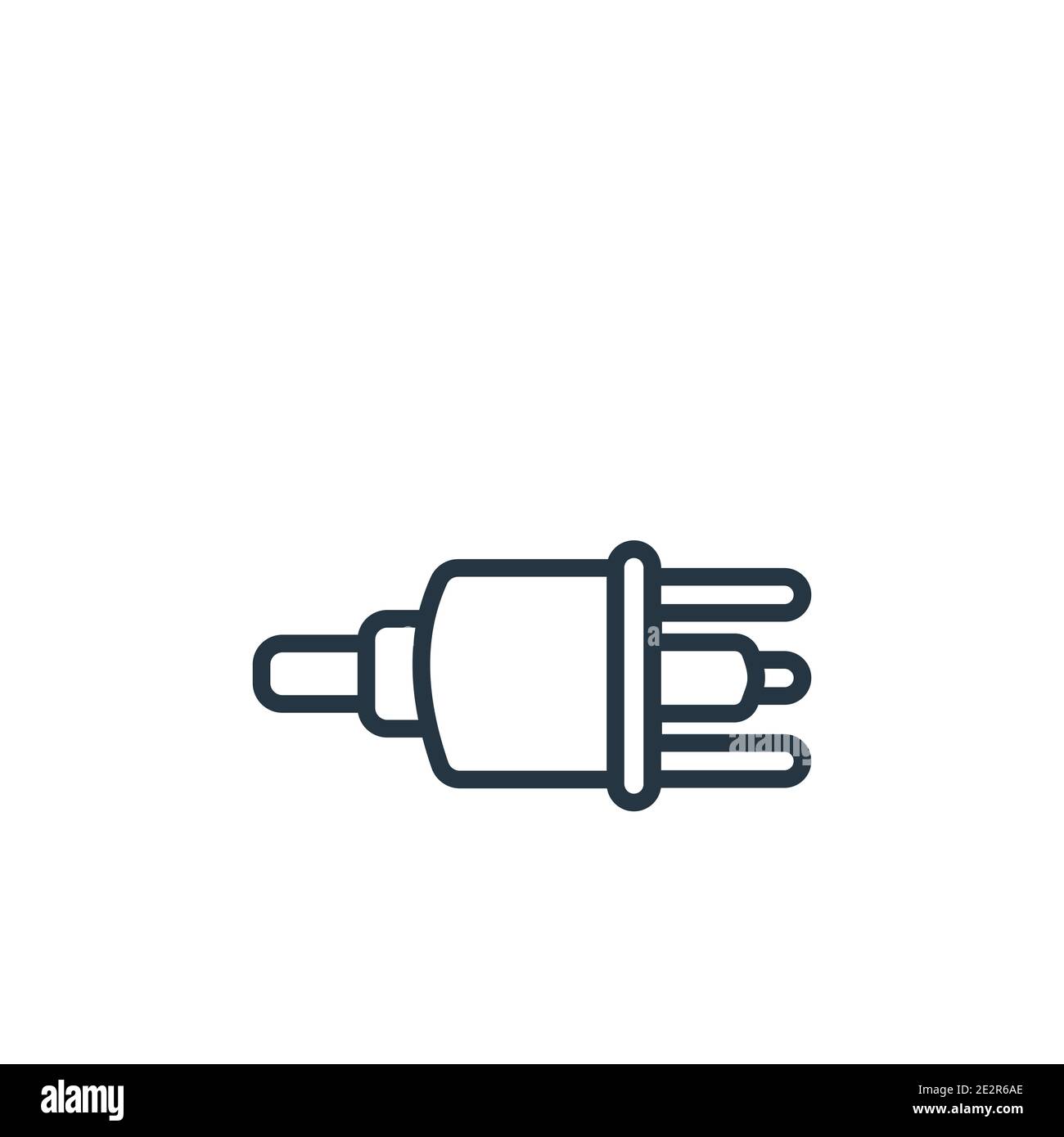 Car distributor outline vector icon. Thin line black car distributor ...