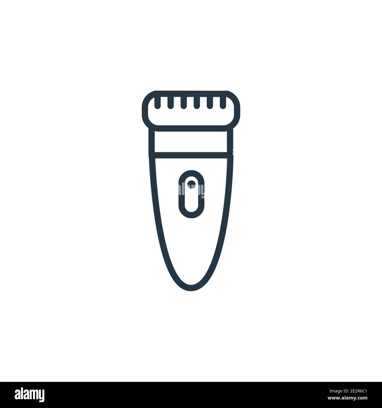 Hair clipper outline vector icon. Thin line black hair clipper icon ...