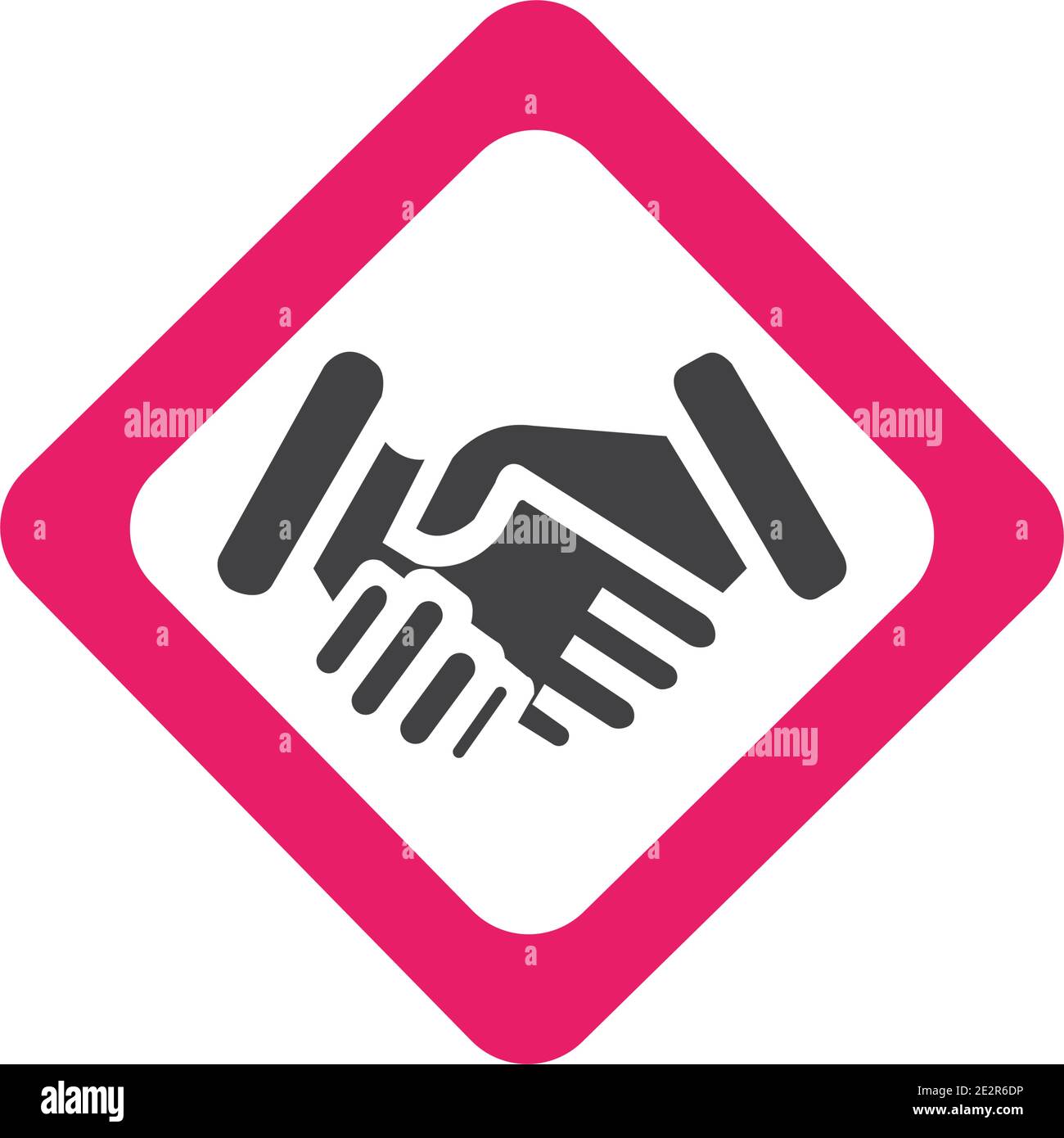 Hand Shake logo template Stock Vector Image & Art - Alamy