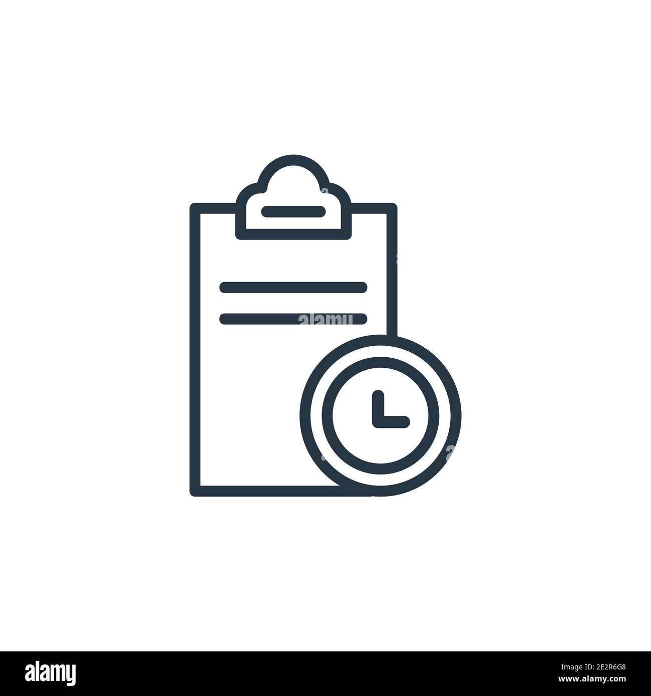 Agenda outline vector icon. Thin line black agenda icon, flat vector ...