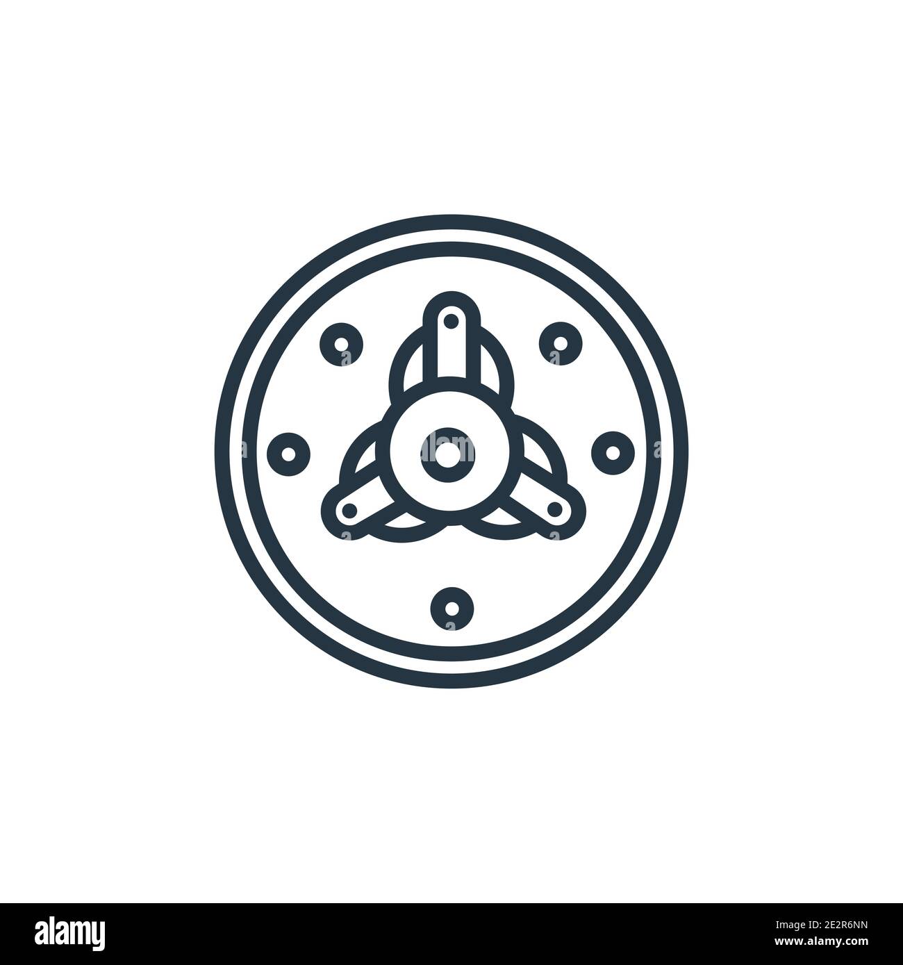 Car bearing outline vector icon. Thin line black car bearing icon, flat ...