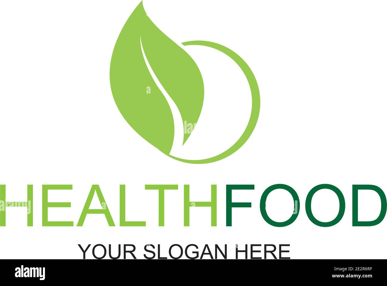 healthy food logo vector design icon illustration Stock Vector Image ...