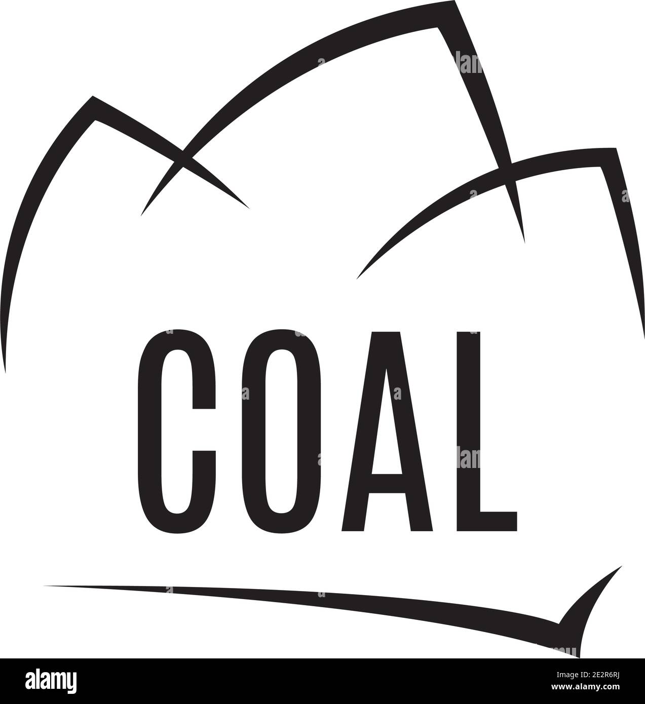 Vector logo of coal mining and sale Stock Vector Image & Art - Alamy