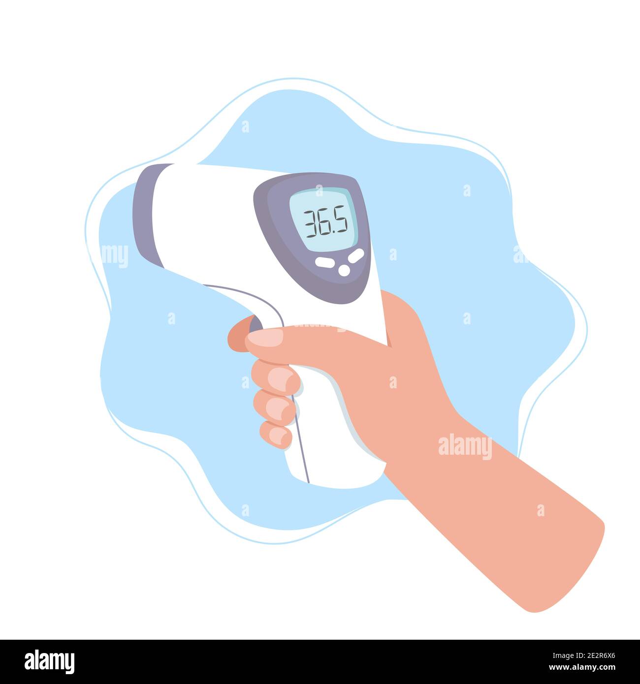 Body temperature checking Stock Vector Images - Alamy