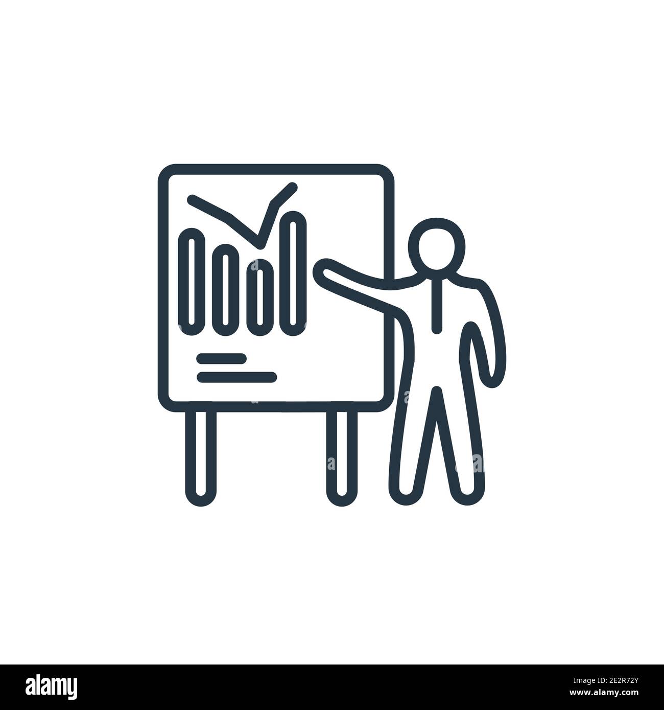 Businessman showing a project sketch Stock Vector Images - Alamy