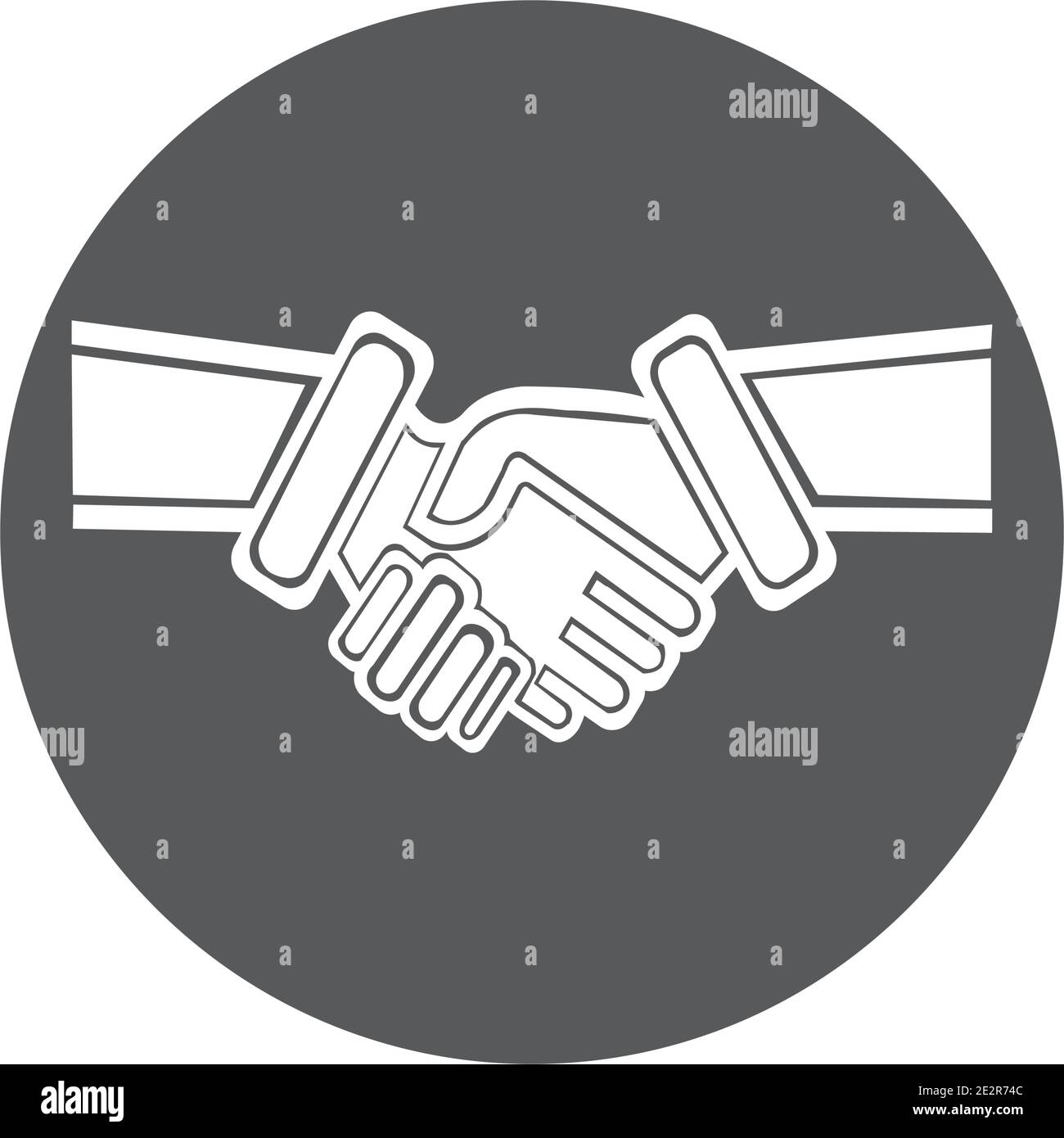 Hand Shake logo template Stock Vector Image & Art - Alamy