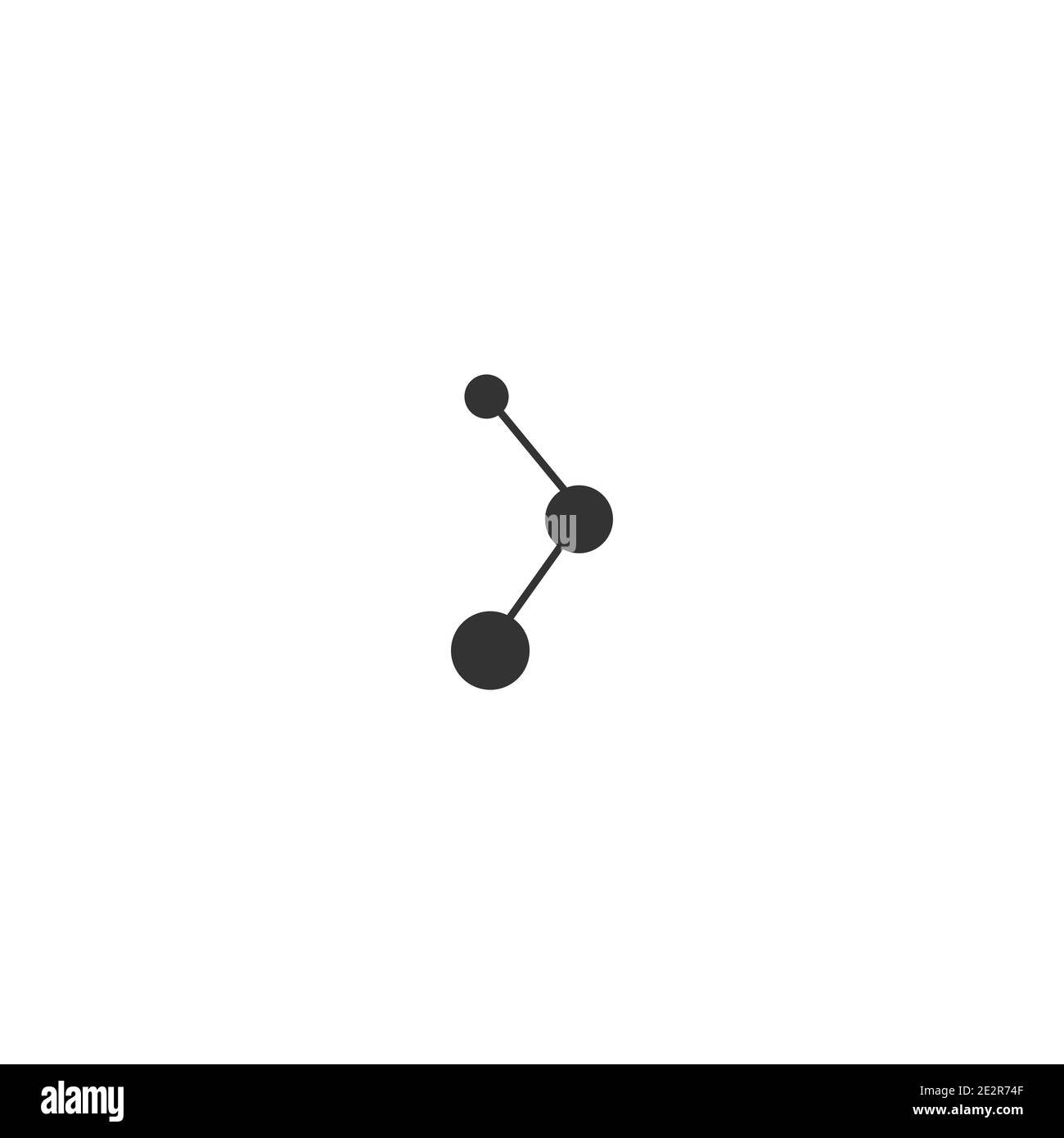Protein simple icon. molecule sign. Skeletal chemical formula. Diet ...