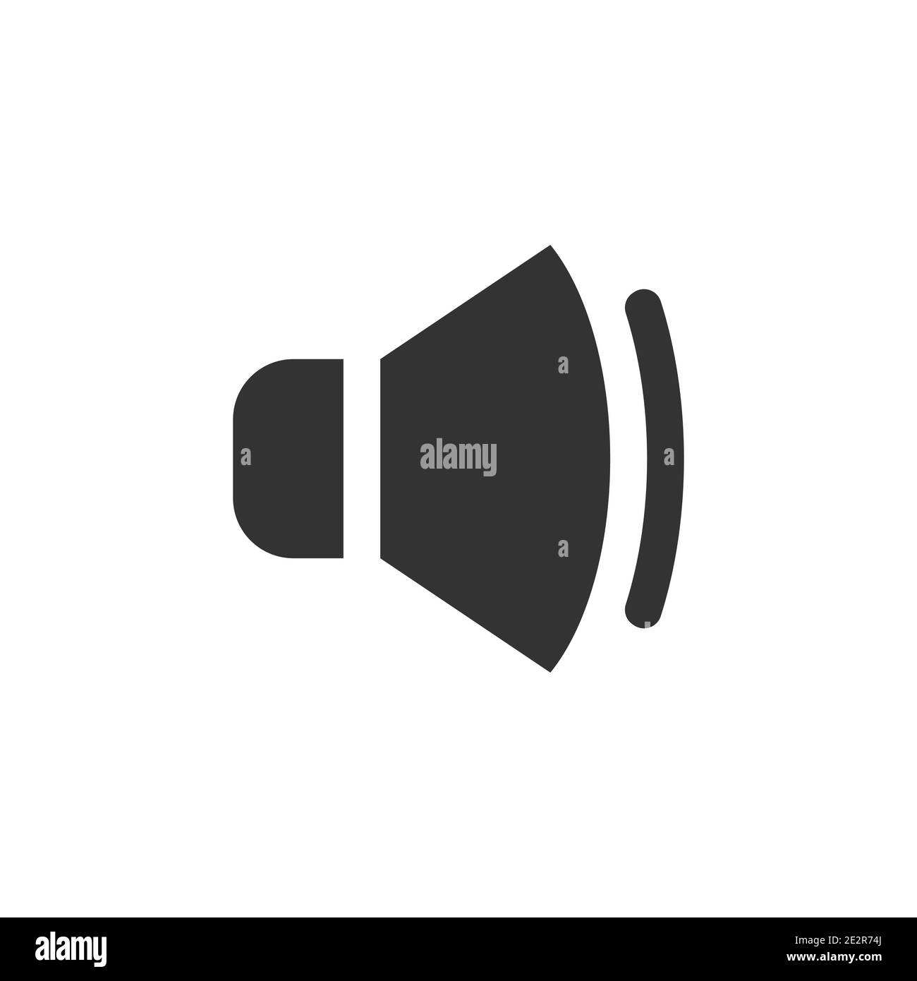 Icon of the sound sign at the minimum. A quiet sound Stock Vector Image ...