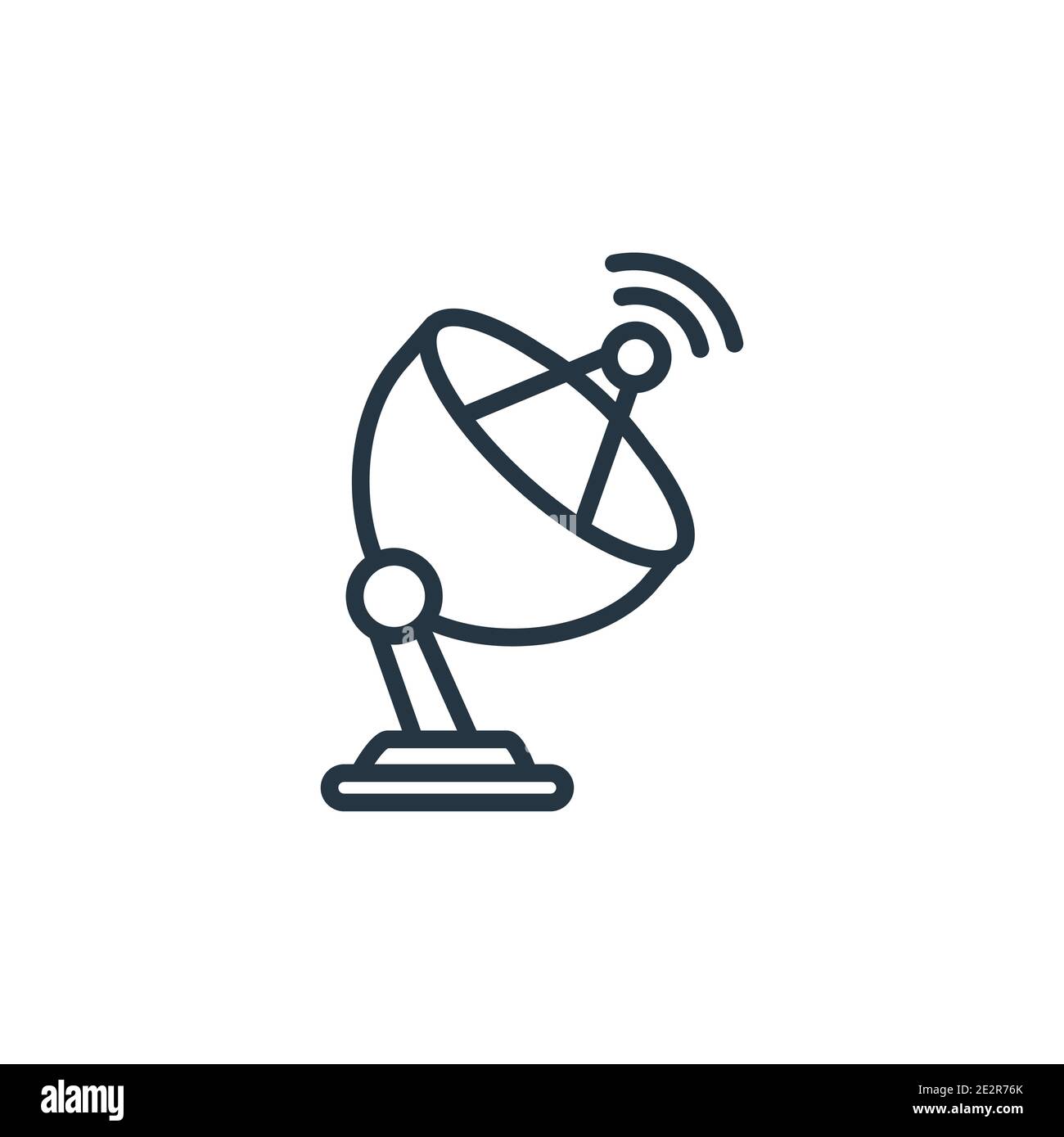 Broadcasting outline vector icon. Thin line black broadcasting icon ...