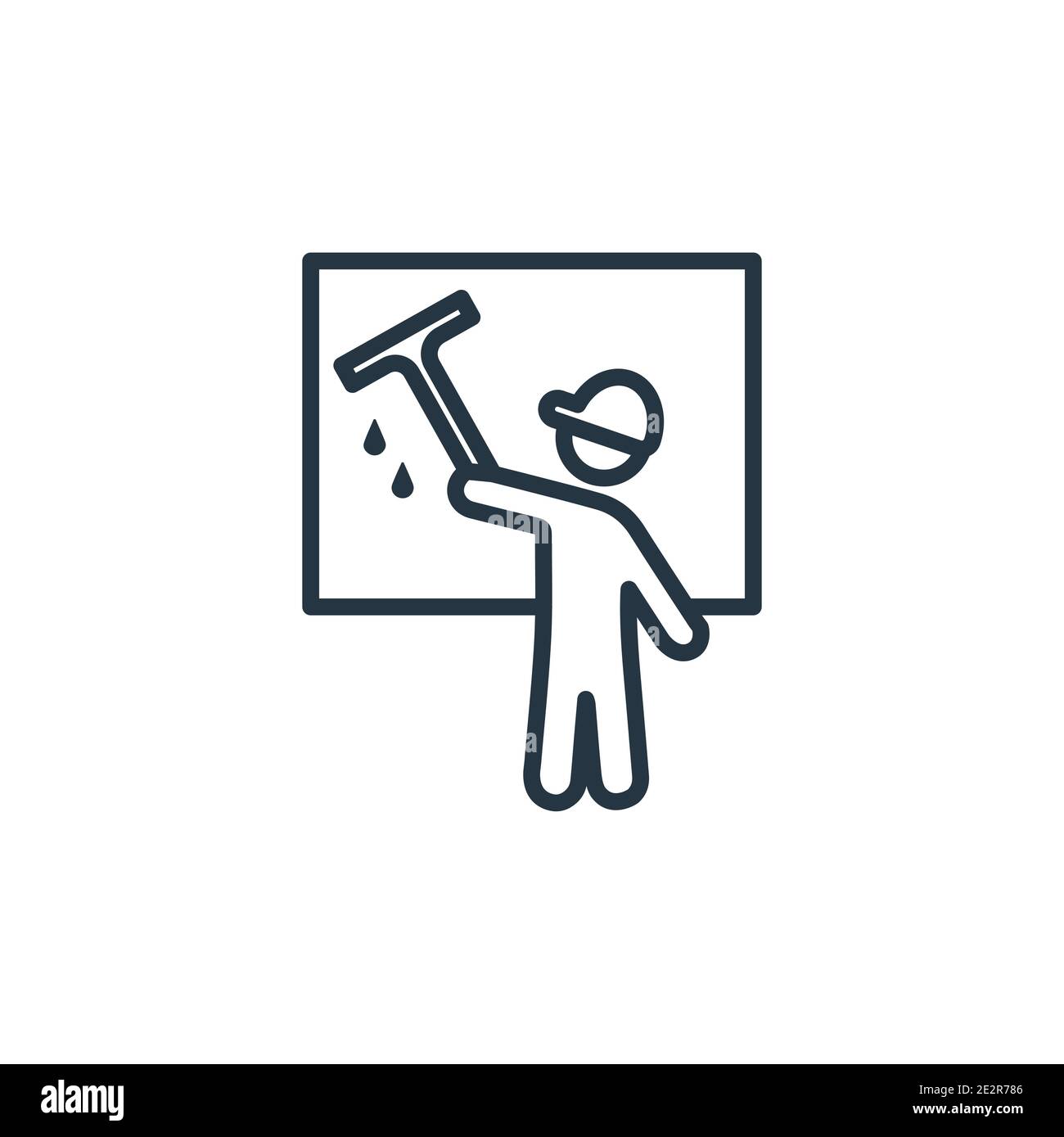 Washing line from window Stock Vector Images - Alamy