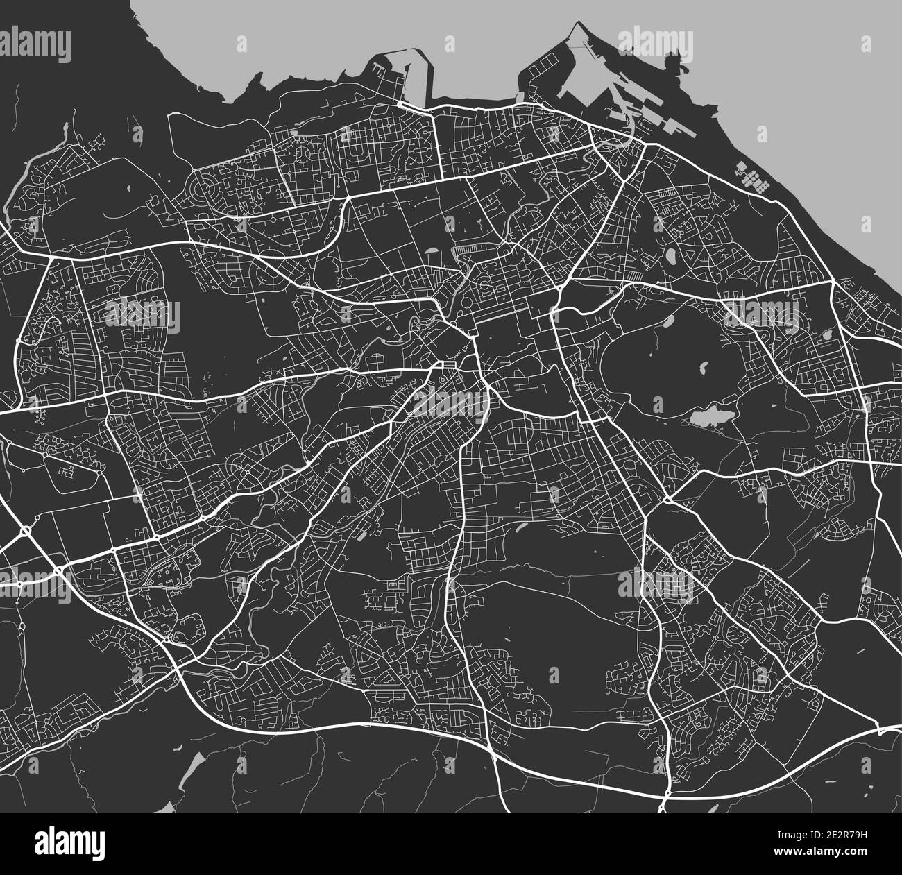 Urban city map of Edinburgh. Vector illustration, Edinburgh map ...