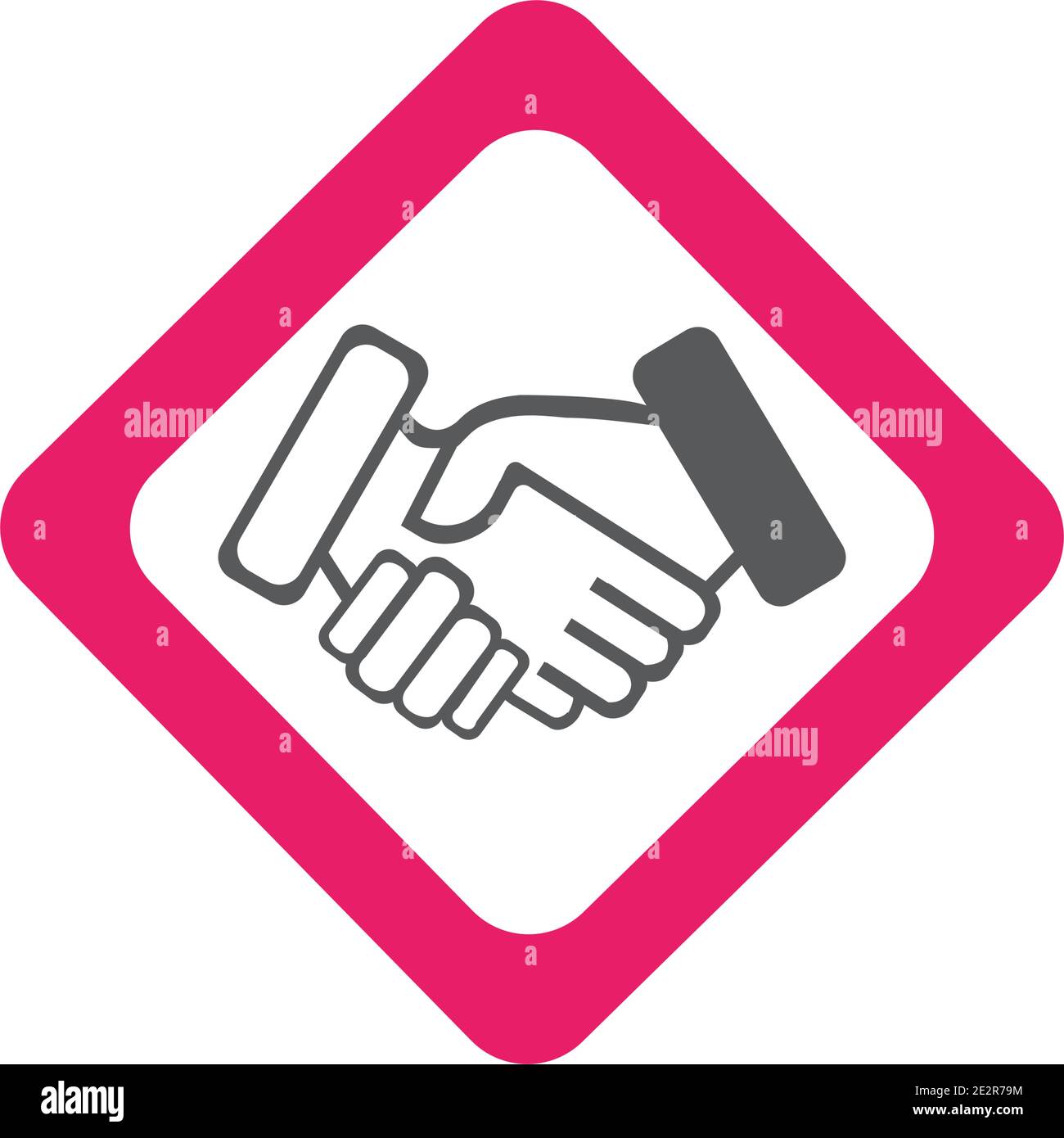 Hand Shake logo template Stock Vector Image & Art - Alamy