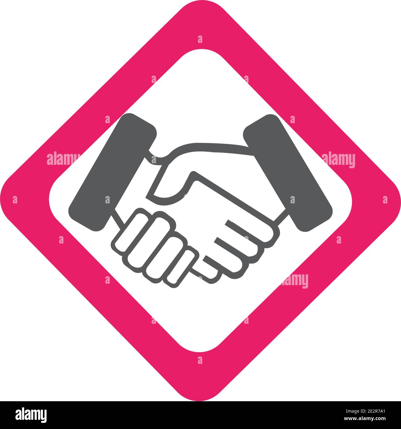 Hand Shake logo template Stock Vector Image & Art - Alamy