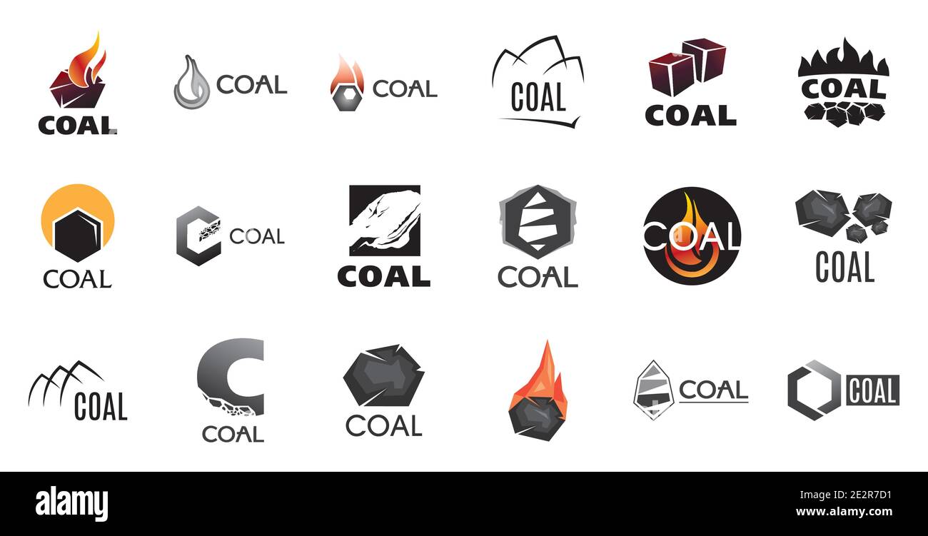 Vector logo of coal mining and sale Stock Vector Image & Art - Alamy