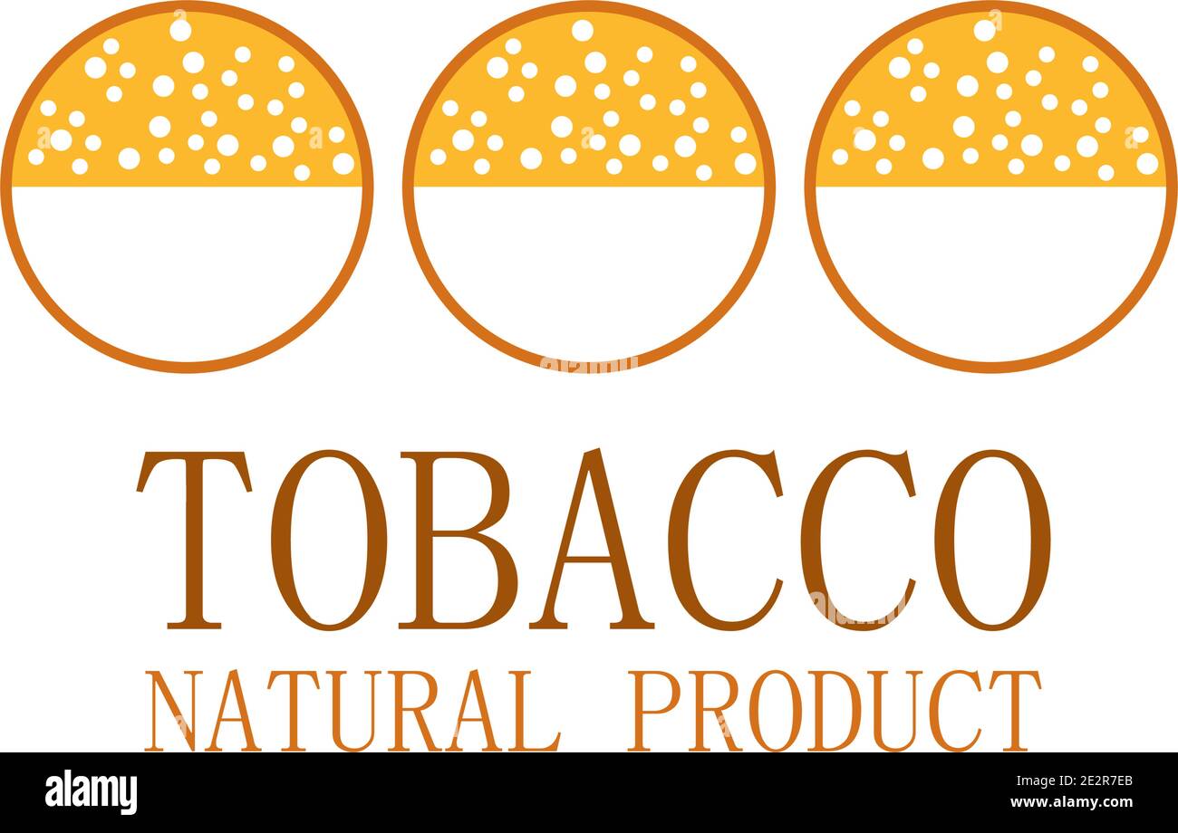 Vector logo for natural tobacco products, goods Stock Vector Image ...