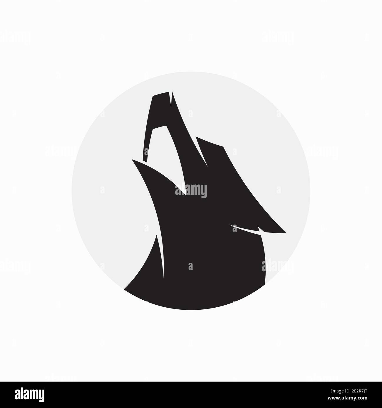 Howling wolf design hi-res stock photography and images - Alamy