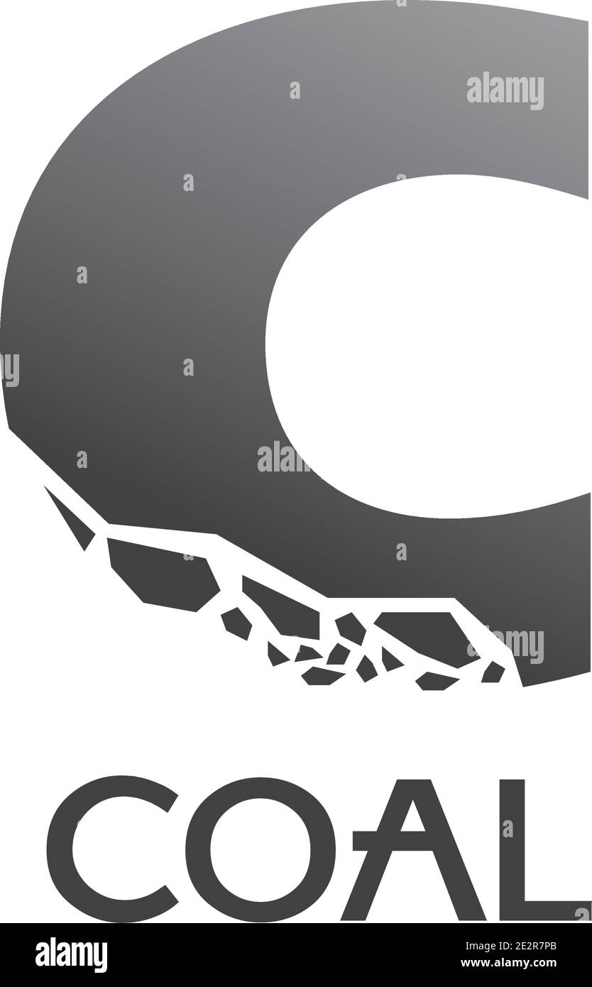 Vector logo of coal mining and sale Stock Vector Image & Art - Alamy