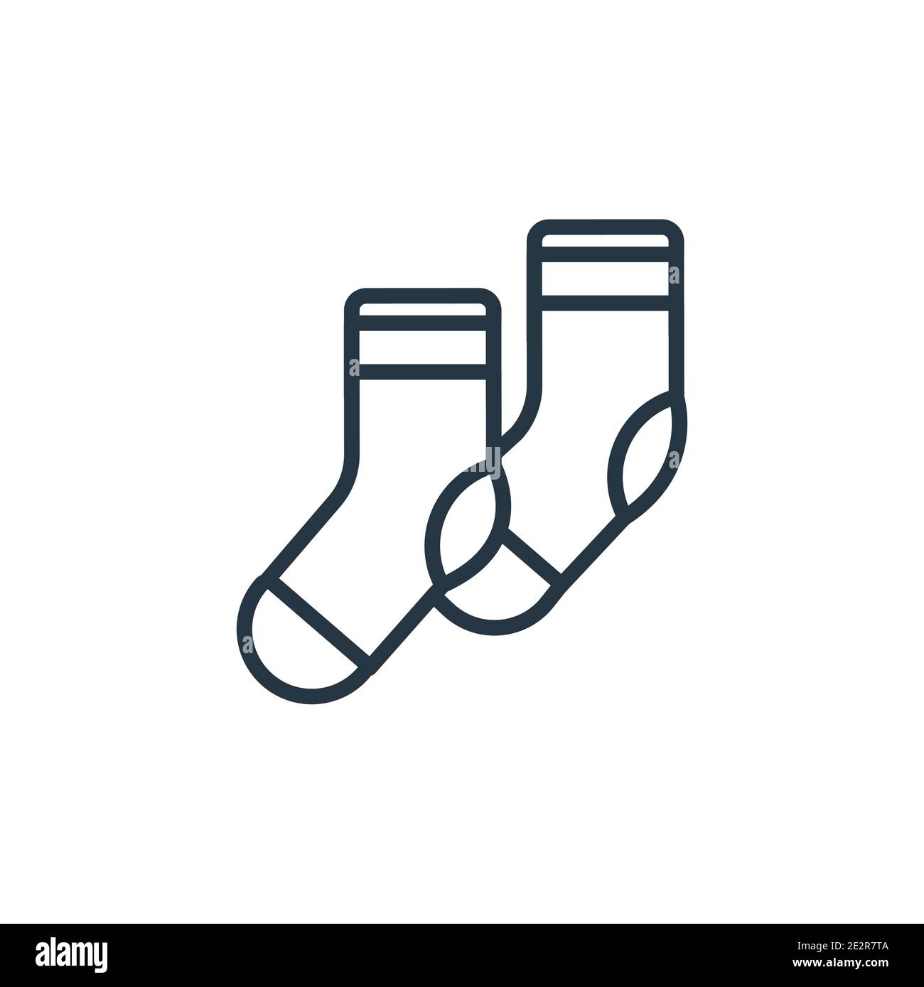 Men socks outline vector icon. Thin line black men socks icon, flat ...