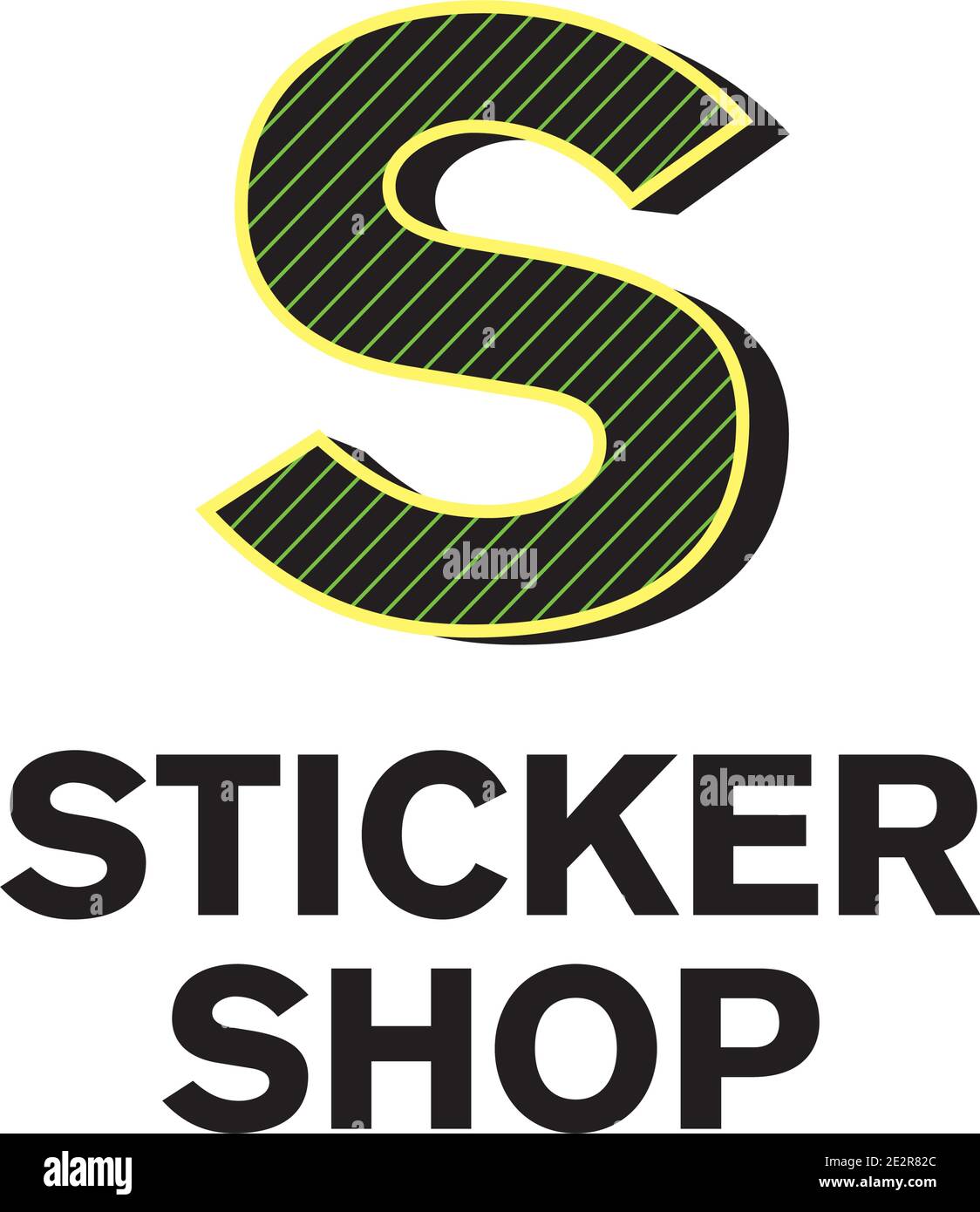 Vector logo for sticker shop, sticker store Stock Vector Image & Art ...