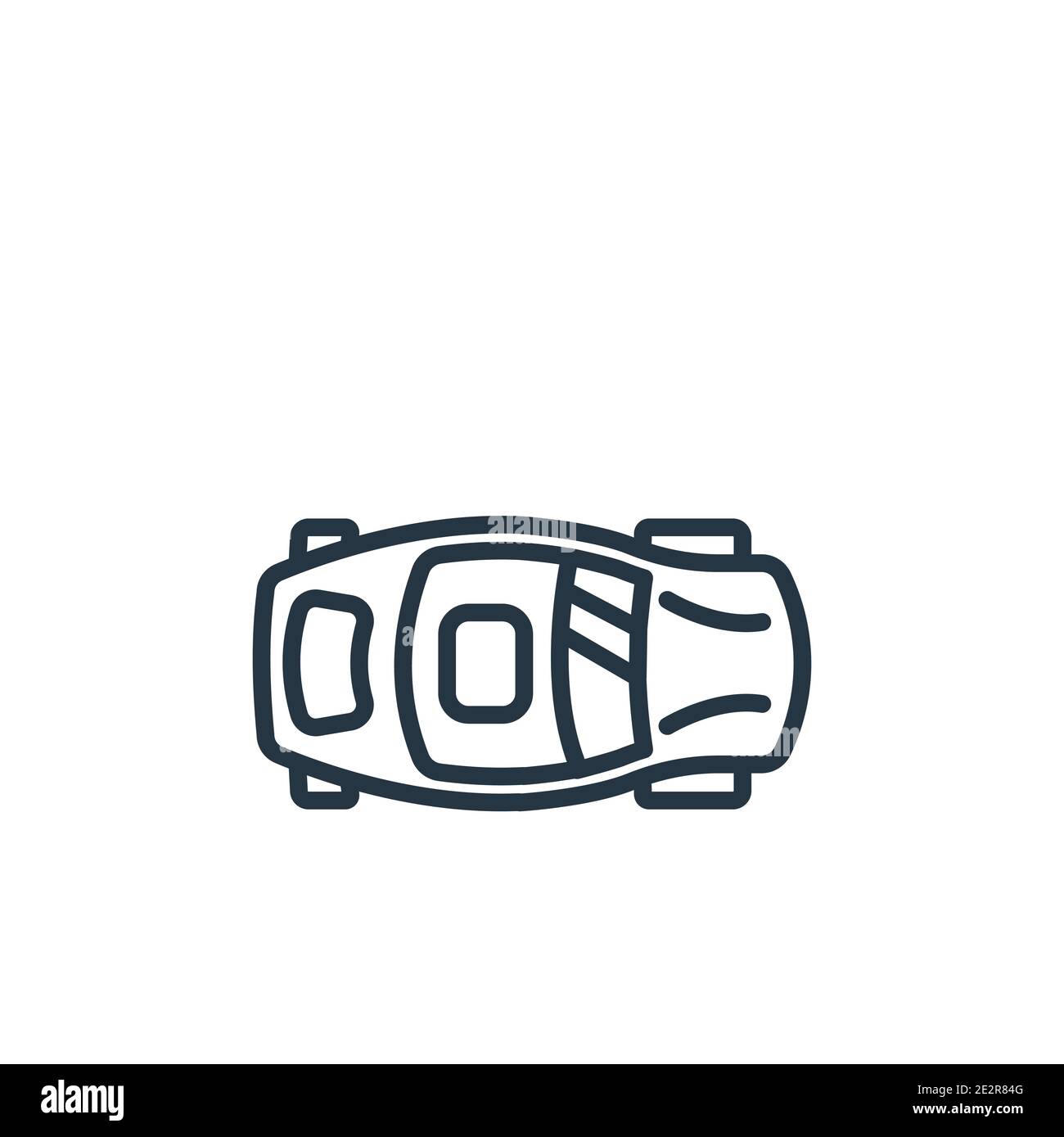 Car sunroof or sunshine roof outline vector icon. Thin line black car ...