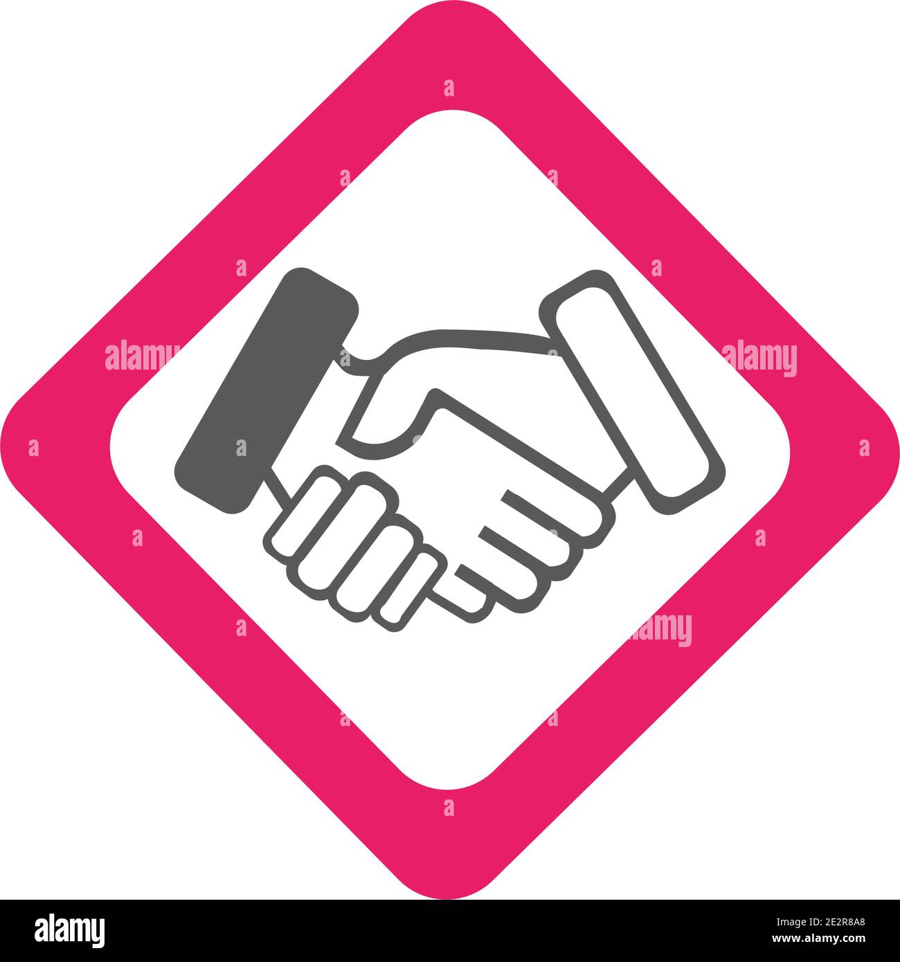 Hand Shake logo template Stock Vector Image & Art - Alamy