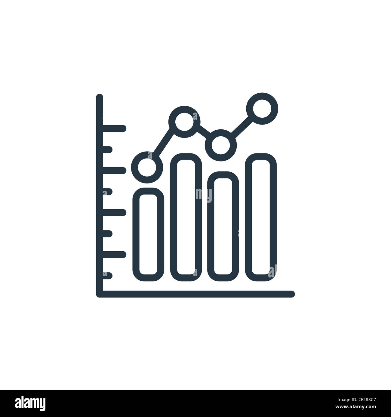 Measure success outline vector icon. Thin line black measure success ...