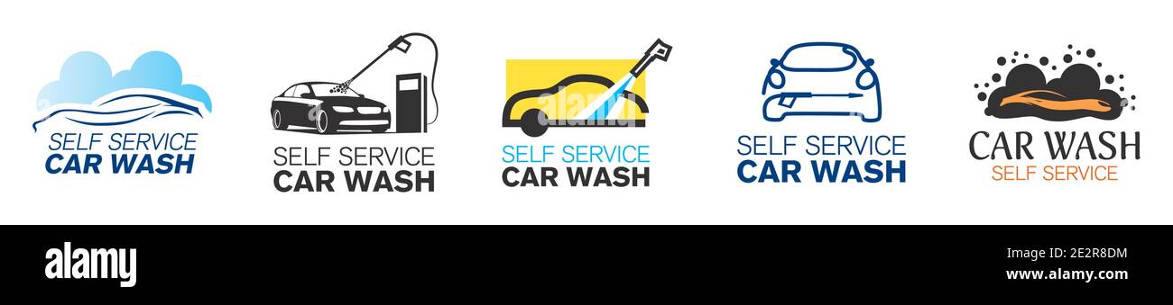 Vector logo of a self service car wash Stock Vector Image & Art - Alamy