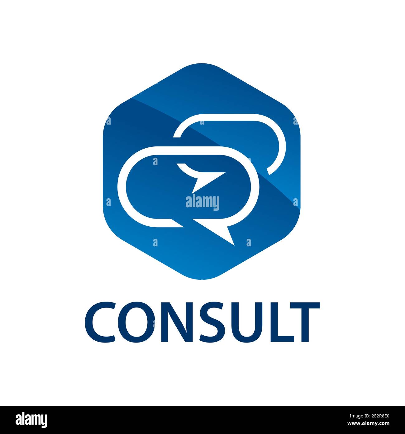Vector logo of the consulting service, chat Stock Vector Image & Art ...