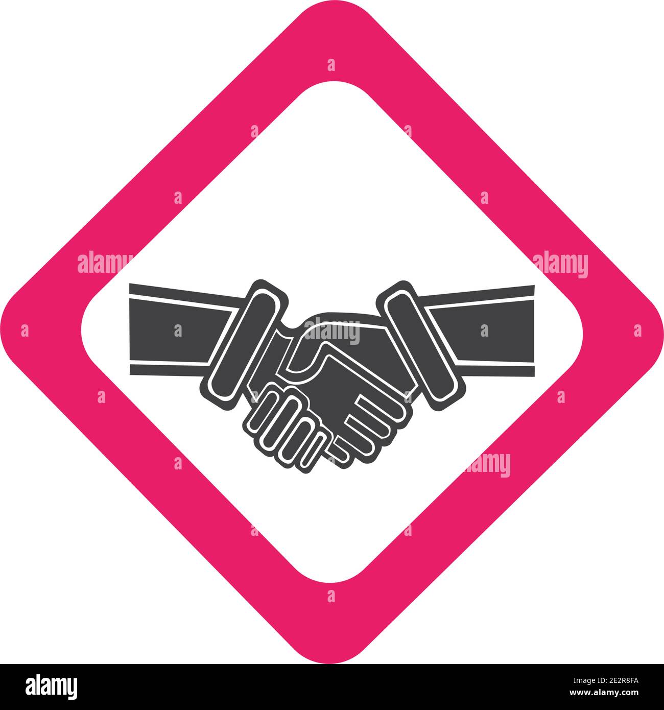 Hand Shake logo template Stock Vector Image & Art - Alamy