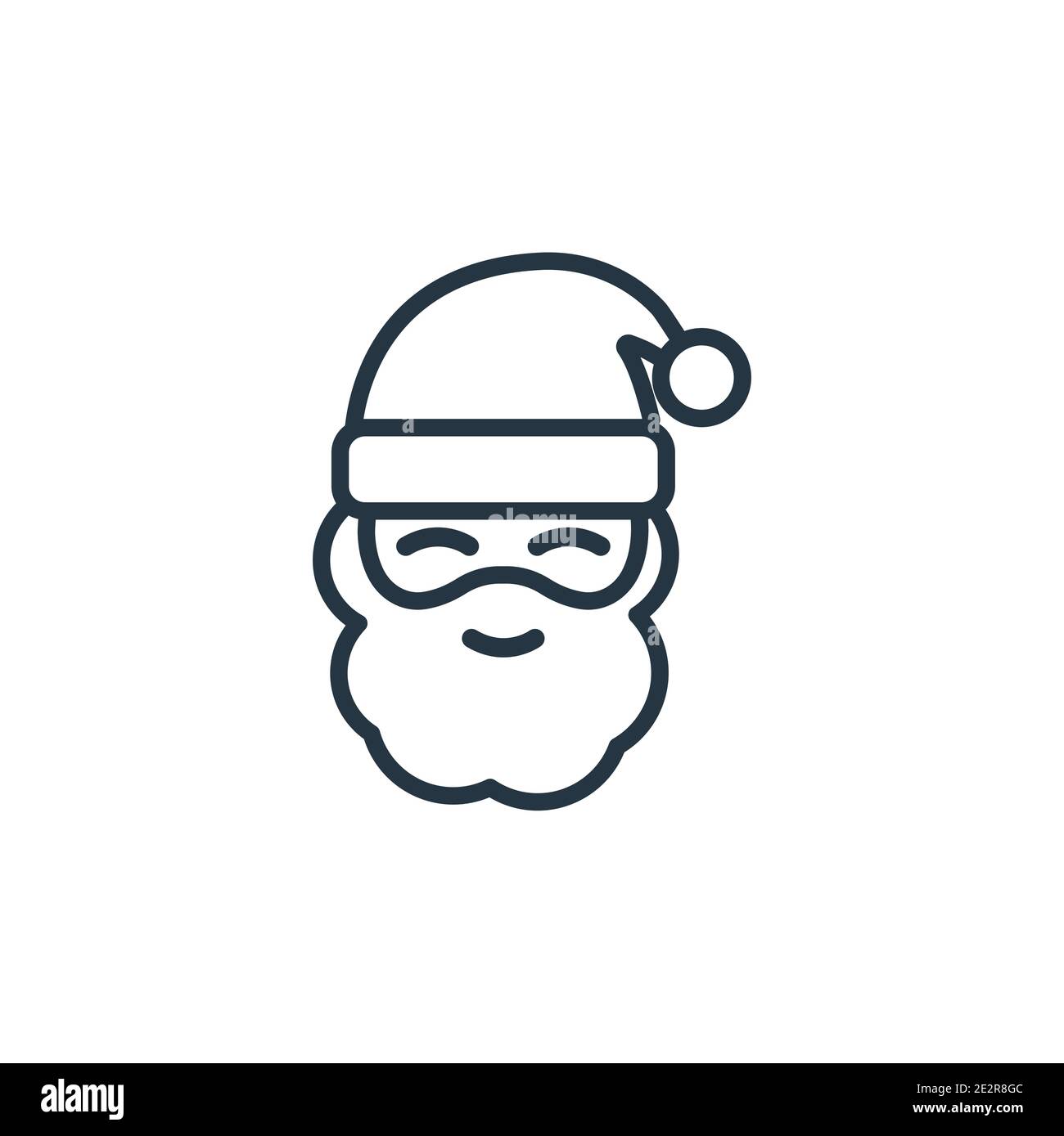 Mrs claus outline vector icon. Thin line black mrs claus icon, flat ...