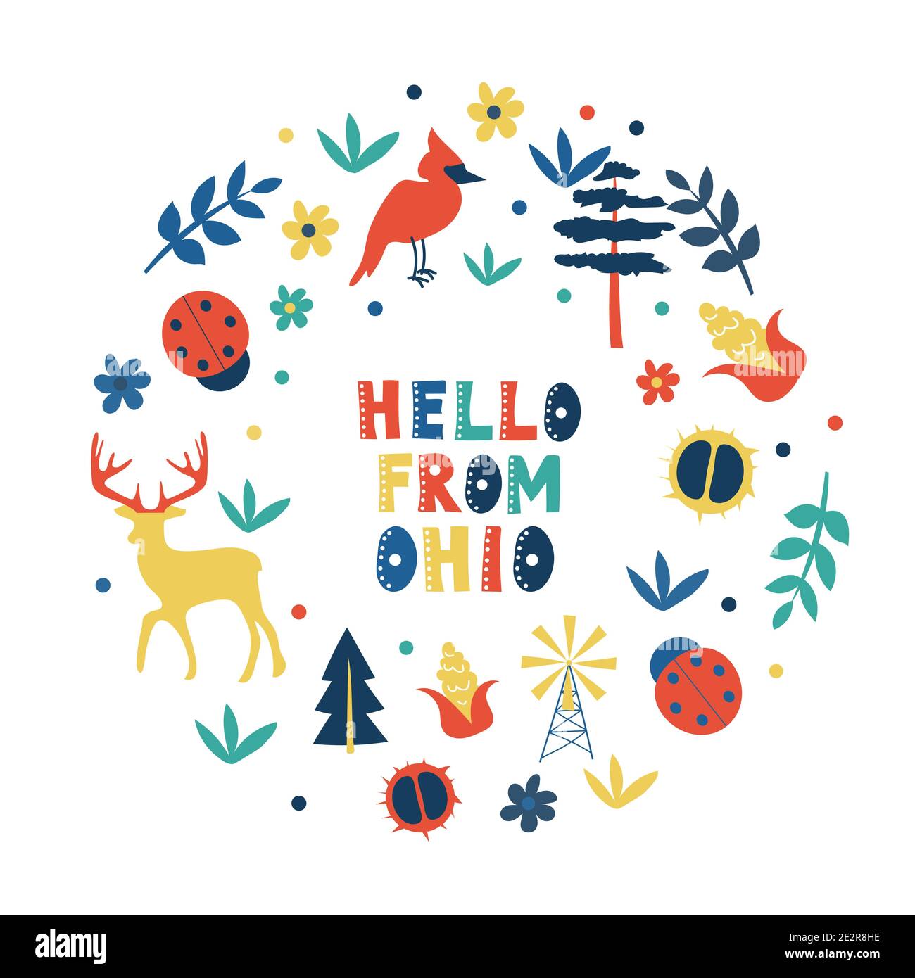 Ohio farm Stock Vector Images - Alamy