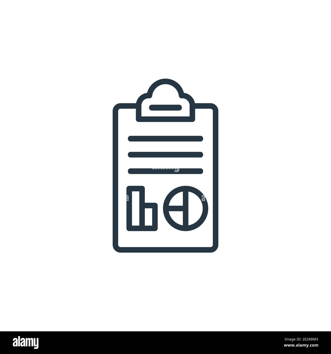 Bars chart analysis outline vector icon. Thin line black bars chart ...