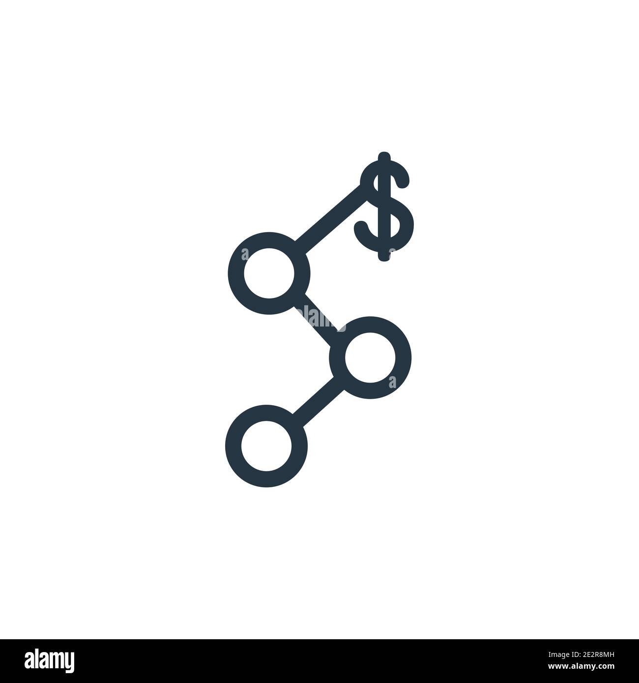 Money outline vector icon. Thin line black money icon, flat vector ...
