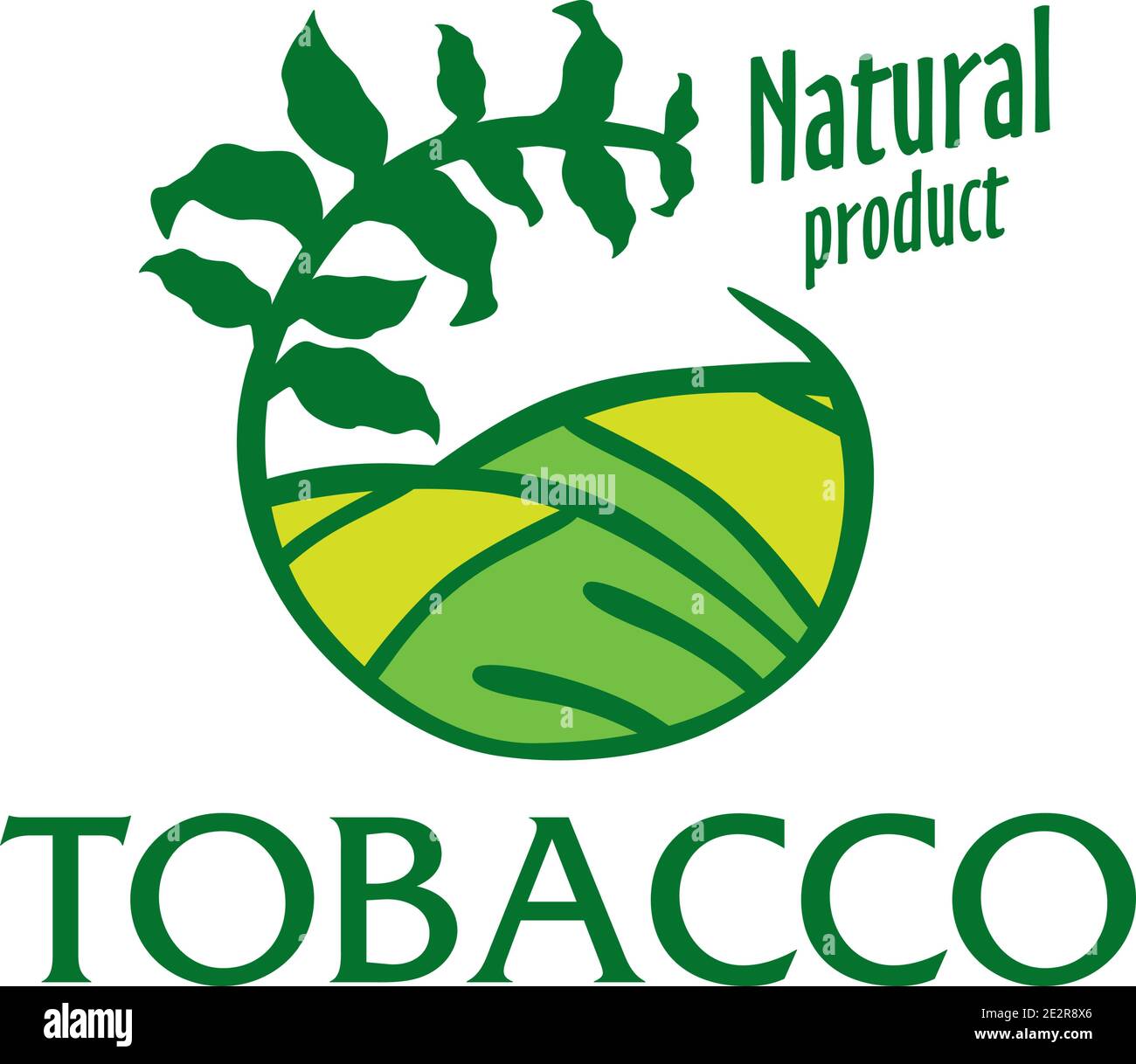 Vector logo for natural tobacco products, goods Stock Vector Image ...