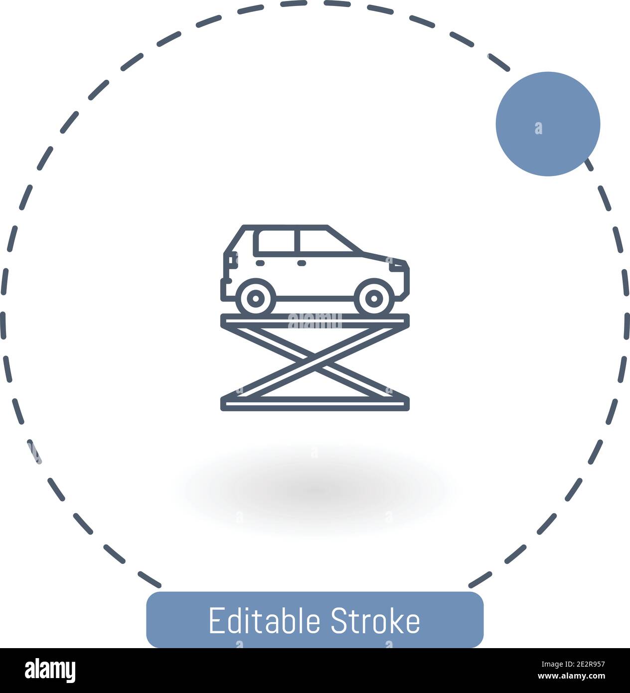 lift vector icon editable stroke outline icons for web and mobile Stock ...