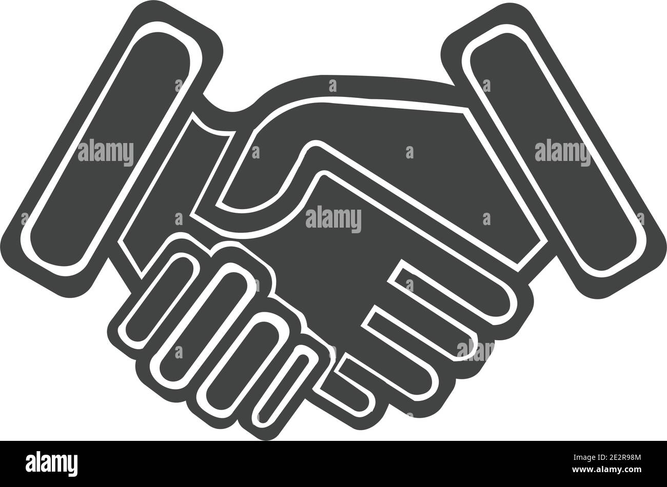 Hand Shake logo template Stock Vector Image & Art - Alamy