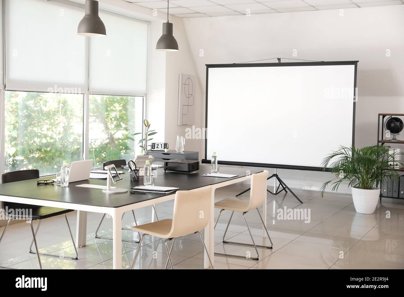 Interior of conference hall in modern office Stock Photo - Alamy