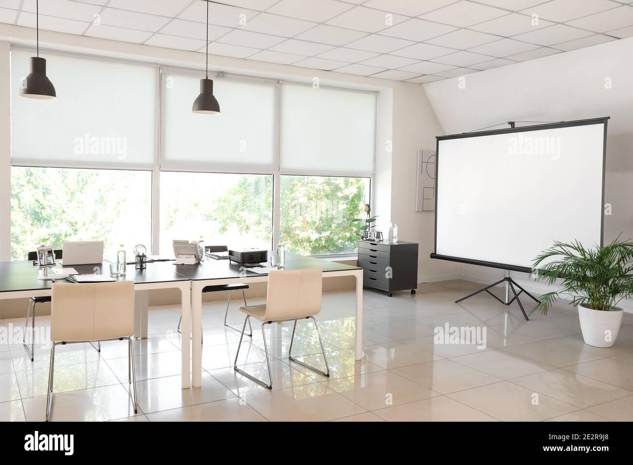 Interior of conference hall in modern office Stock Photo - Alamy