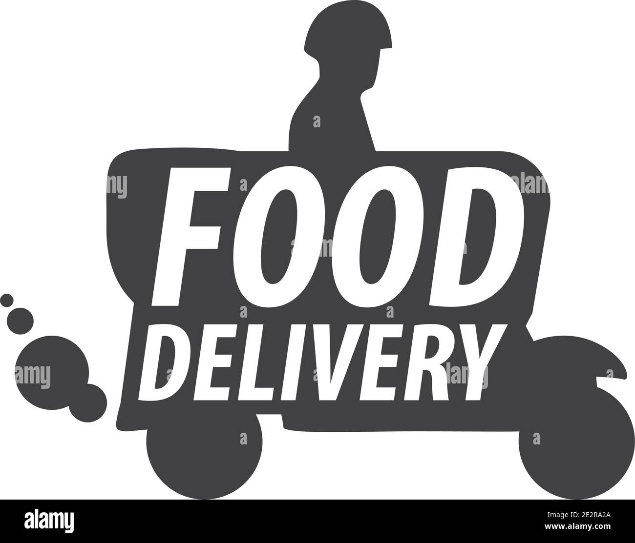 Vector logo of food delivery, courier delivery Stock Vector Image & Art ...