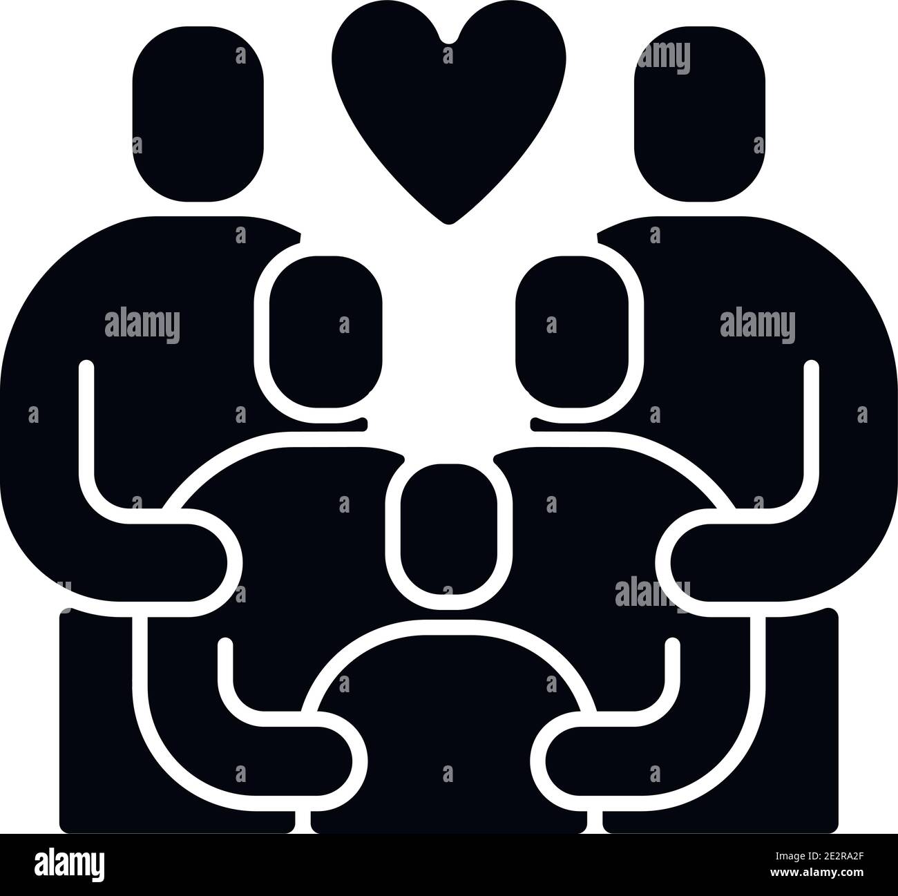 Family reunion black glyph icon Stock Vector Image & Art - Alamy