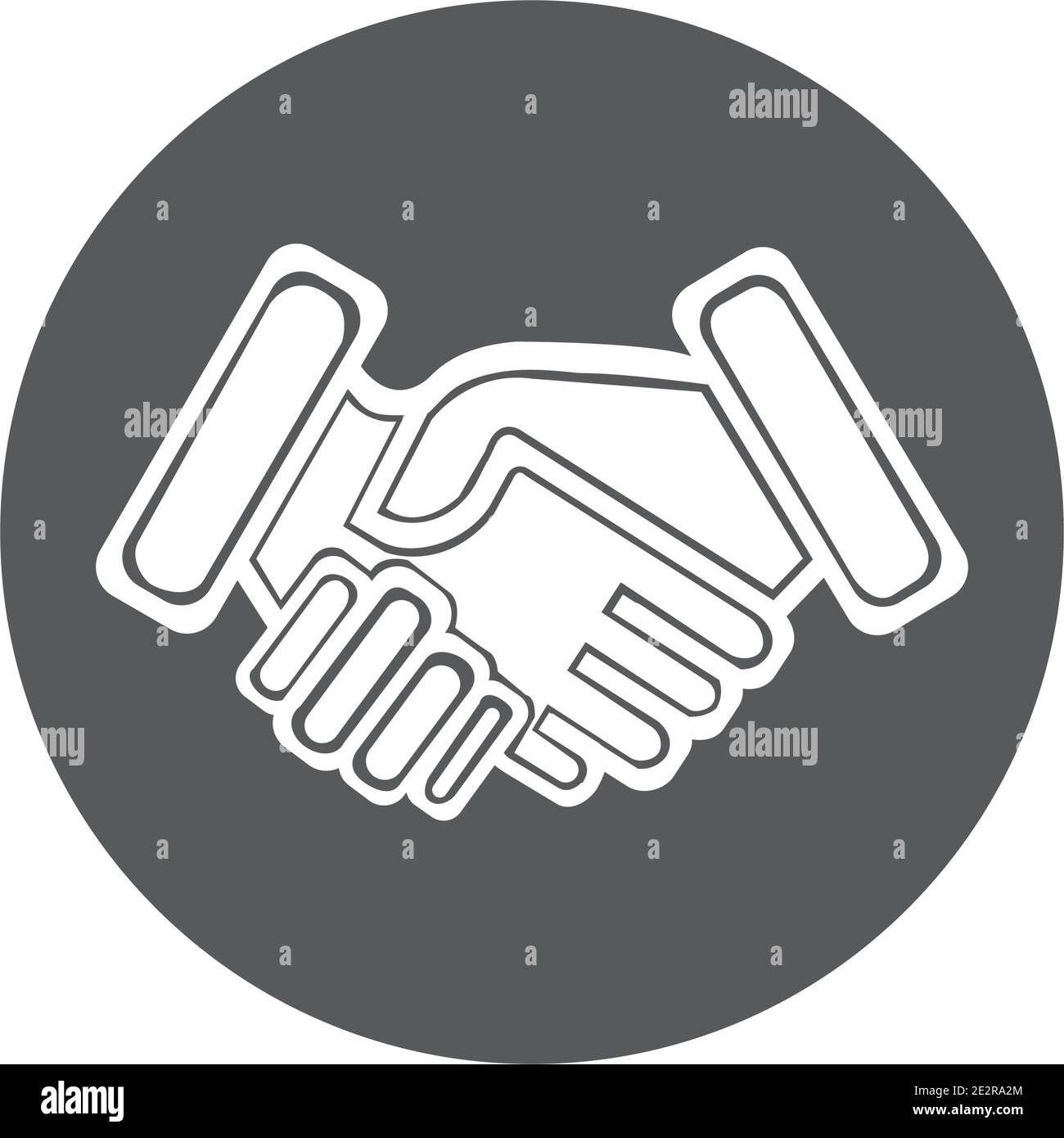 Hand Shake logo template Stock Vector Image & Art - Alamy