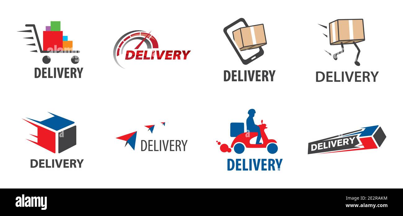 logo for delivery and transportation of parcels Stock Vector Image ...