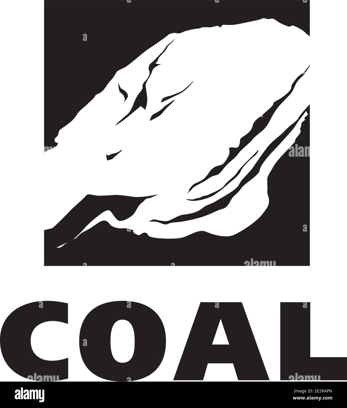 Mine tool vector logo Black and White Stock Photos & Images - Alamy