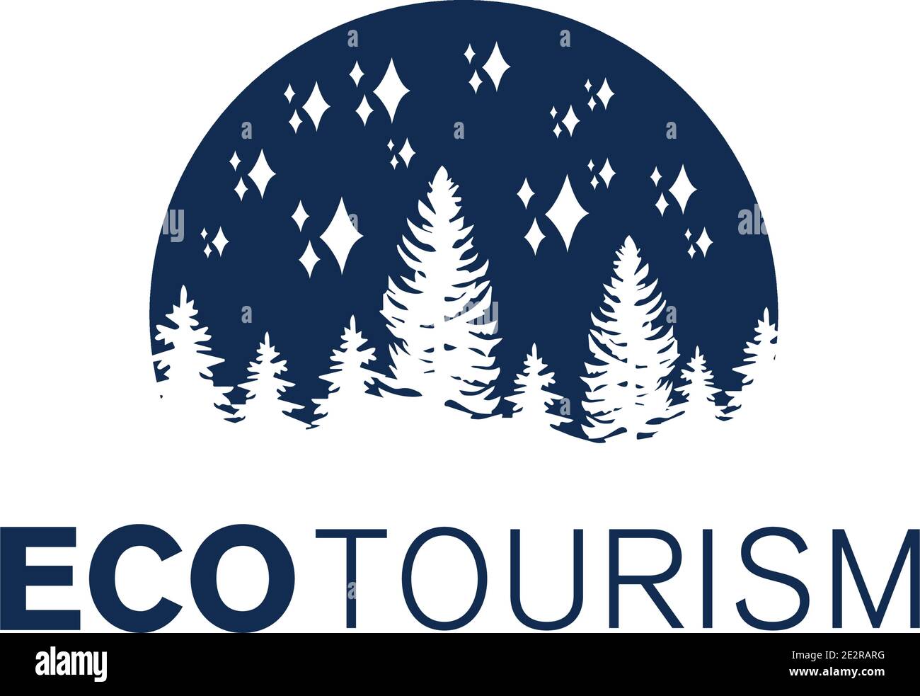 Vector logo of eco-travel, tourism and camping Stock Vector Image & Art ...