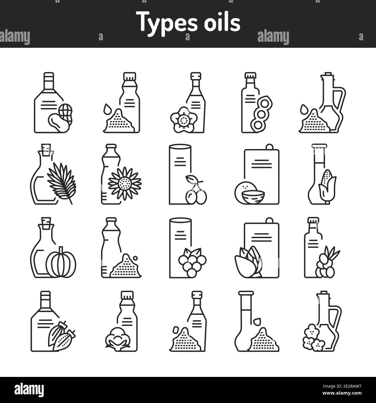 Bottles essential olive oil Stock Vector Images - Alamy