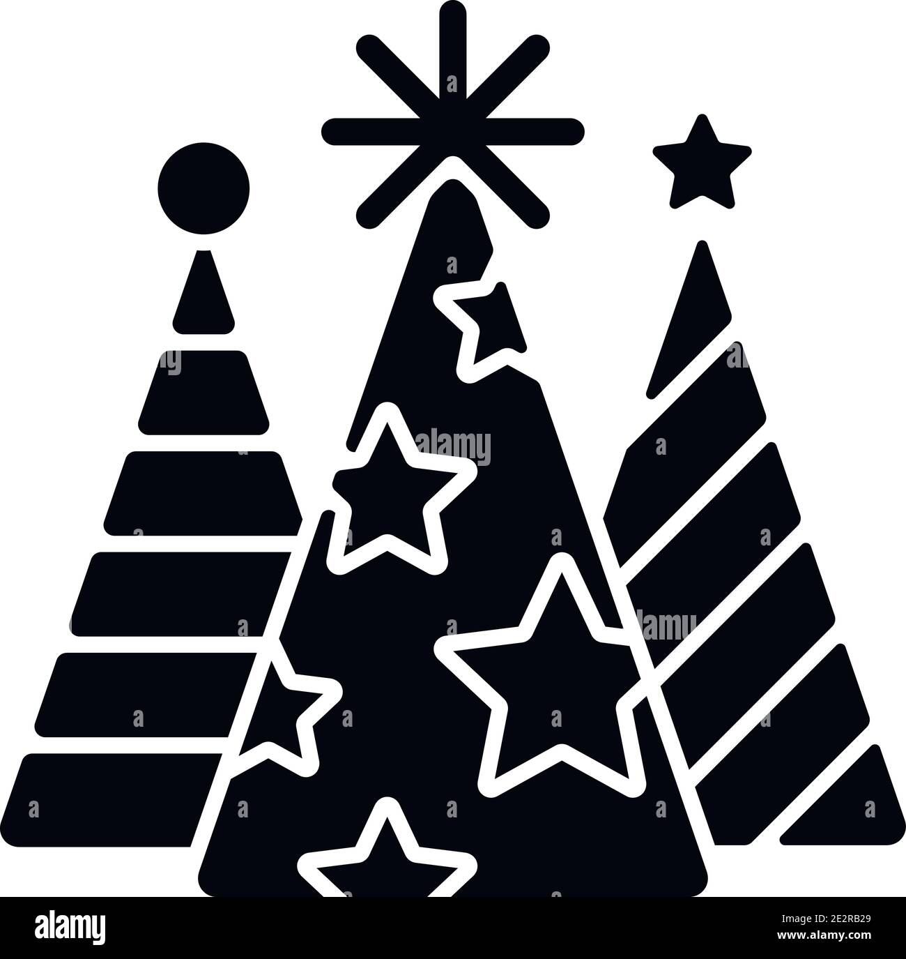 Party hats icon black Stock Vector Images - Alamy