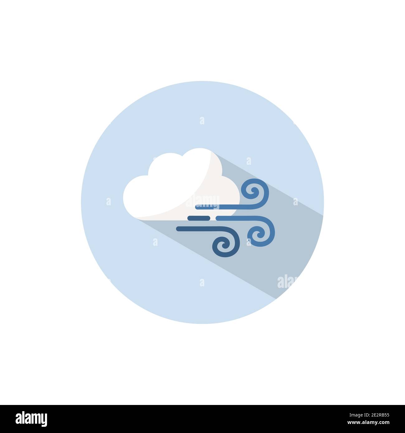 Strong wind flat icon Cut Out Stock Images & Pictures - Alamy