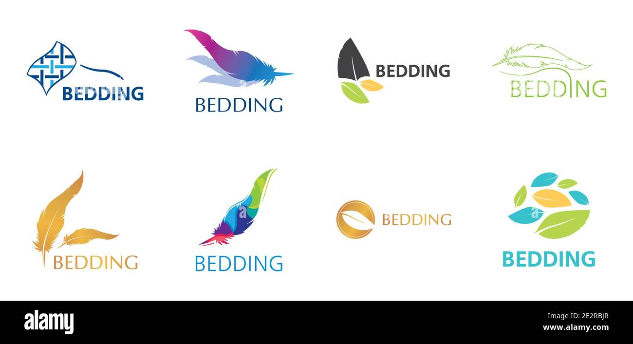 Vector logo of bed linen and bedding Stock Vector Image & Art - Alamy