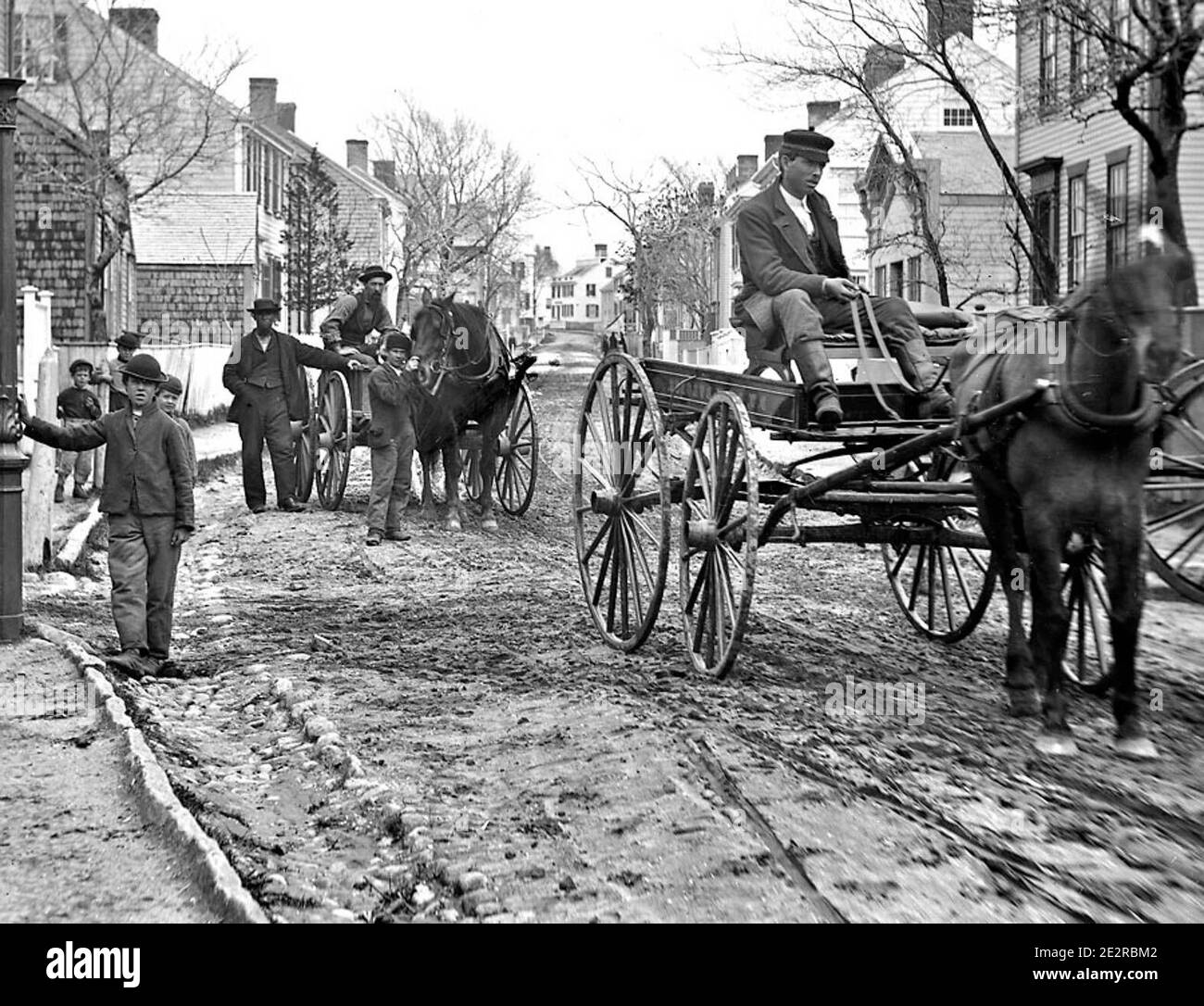 1870s street scene hi-res stock photography and images - Alamy
